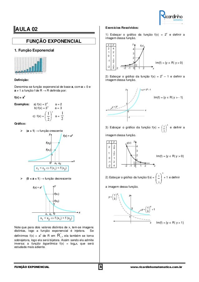 Funcao exponencial