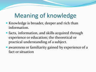 Funcation of knowledge in curriculum | PPT