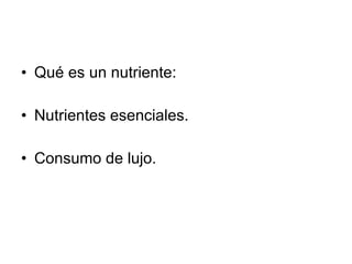 Función de los nutrientes | PPT