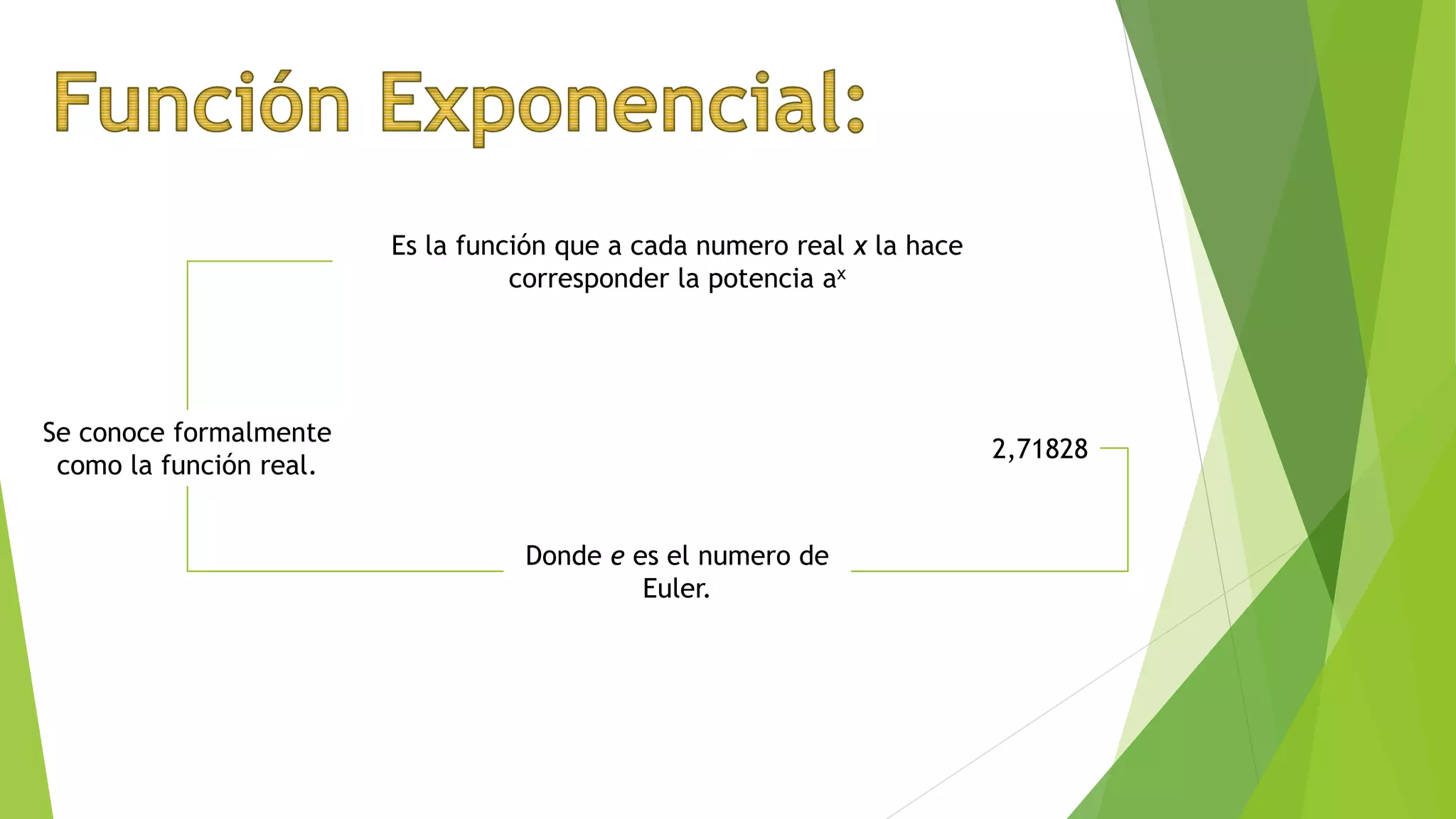 Función exponencial, logaritmo, trigonométrica e hiperbólica. | PPTX