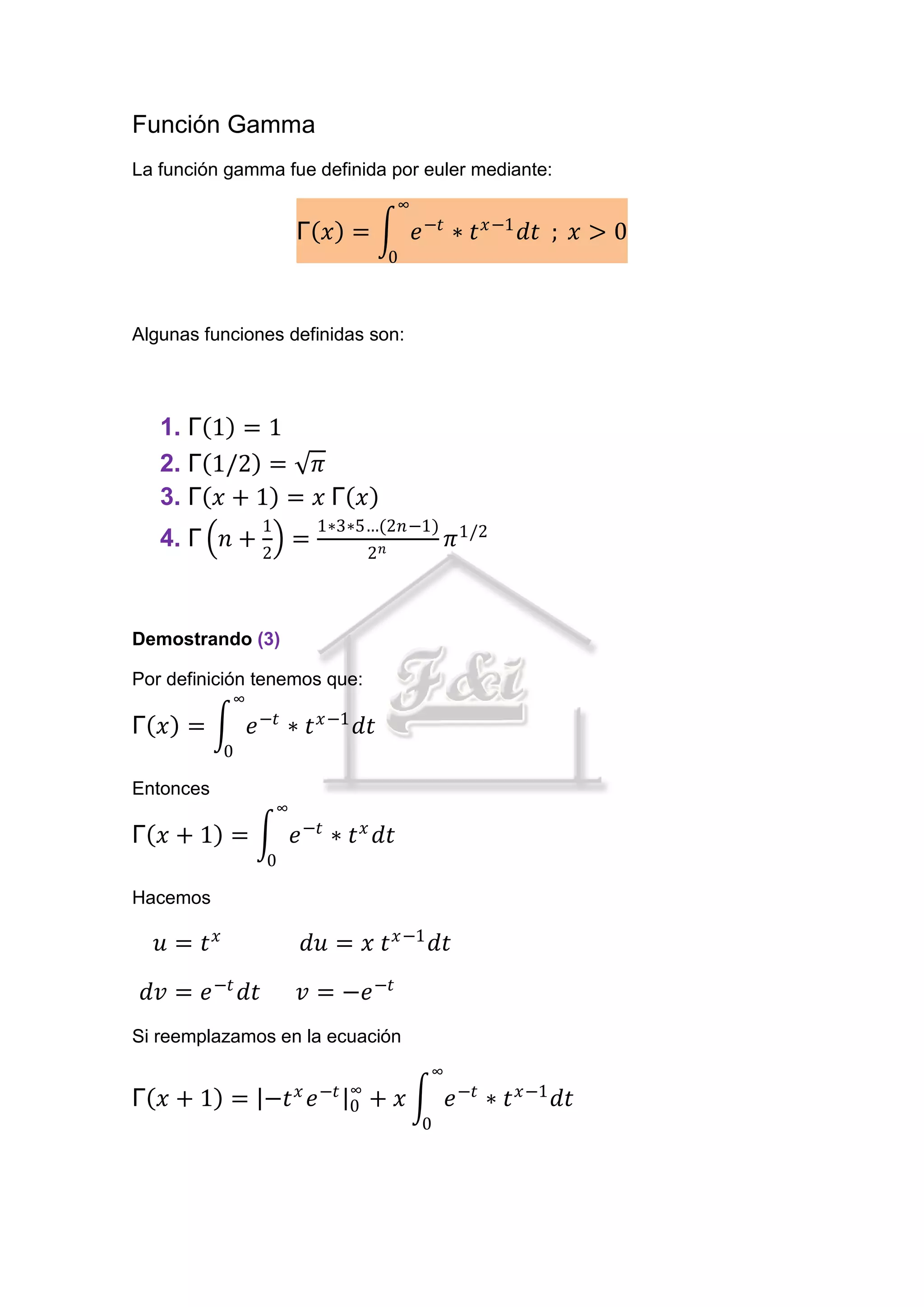 Función gamma | PDF