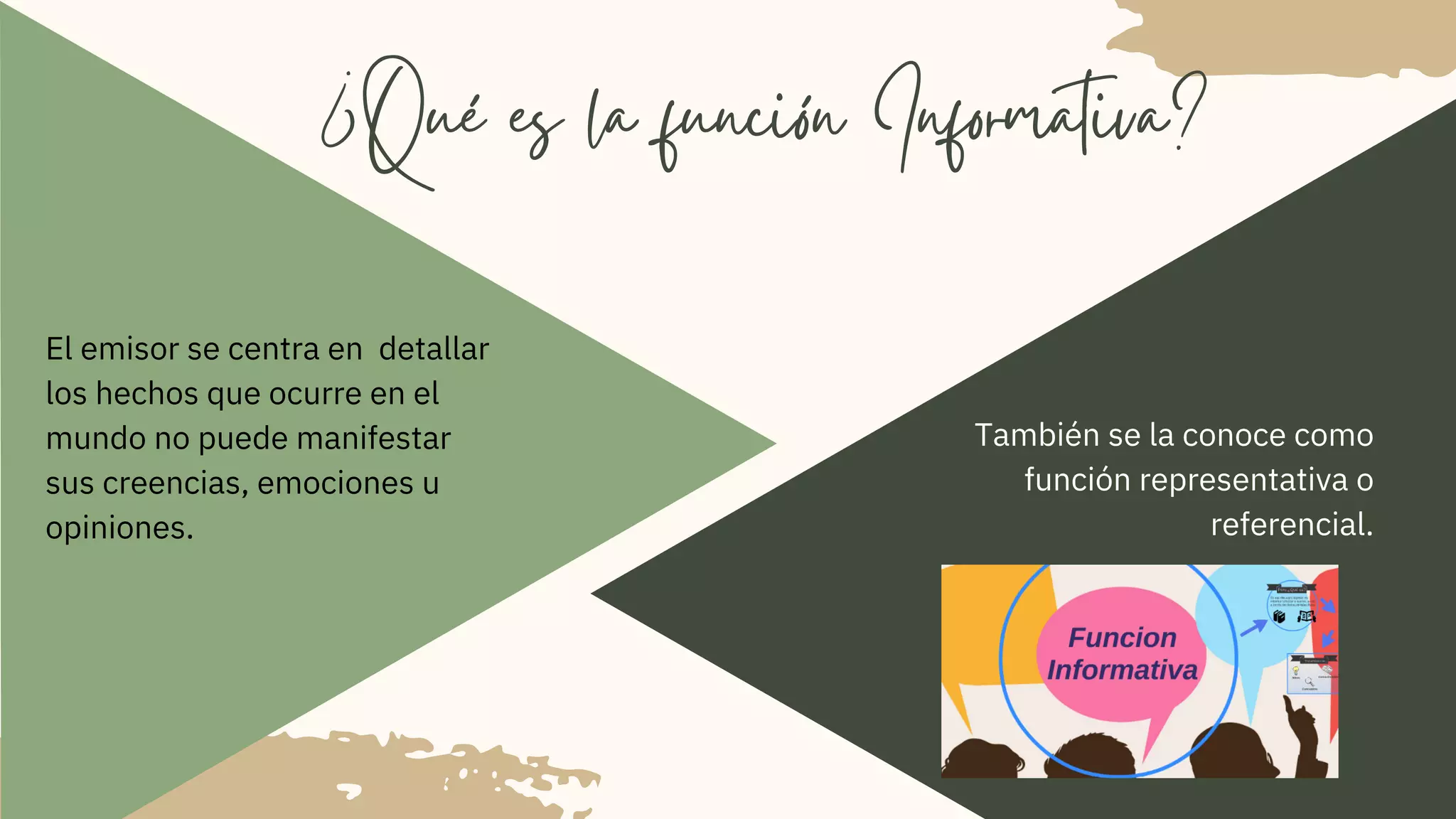 Función Informativa | PPT
