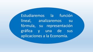 Función lineal. demanda y oferta | PDF