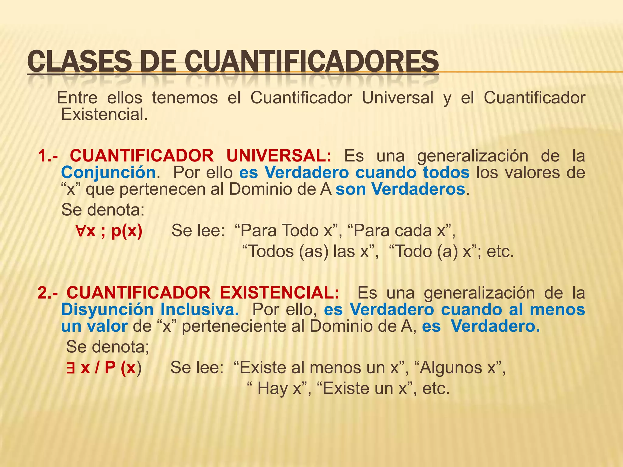 Función proposicional y cuantificadores | PPTX