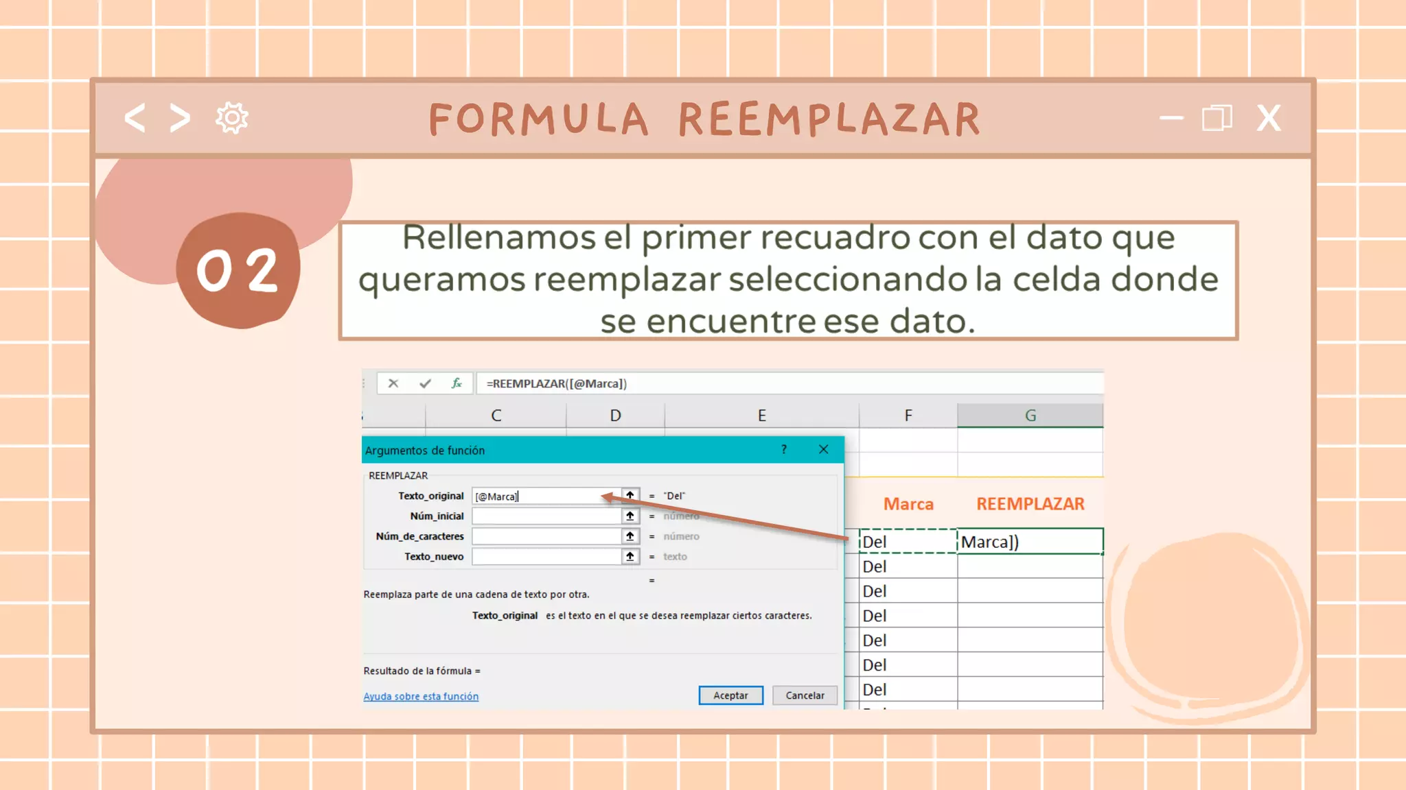 Función reemplazar en Excel. | PDF | Technology & Computing