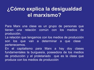Estratificación Social Funcionalismo y marxismo Profesor Miguel Ángel ...