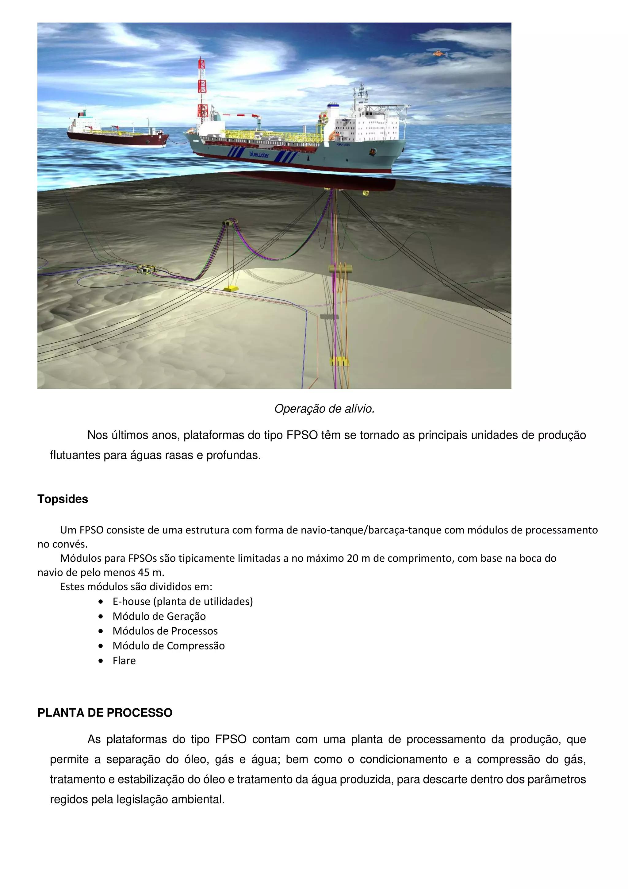 Funcionamento de um fpso | PDF