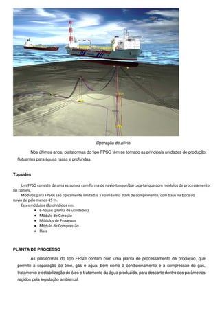 Funcionamento de um fpso | PDF