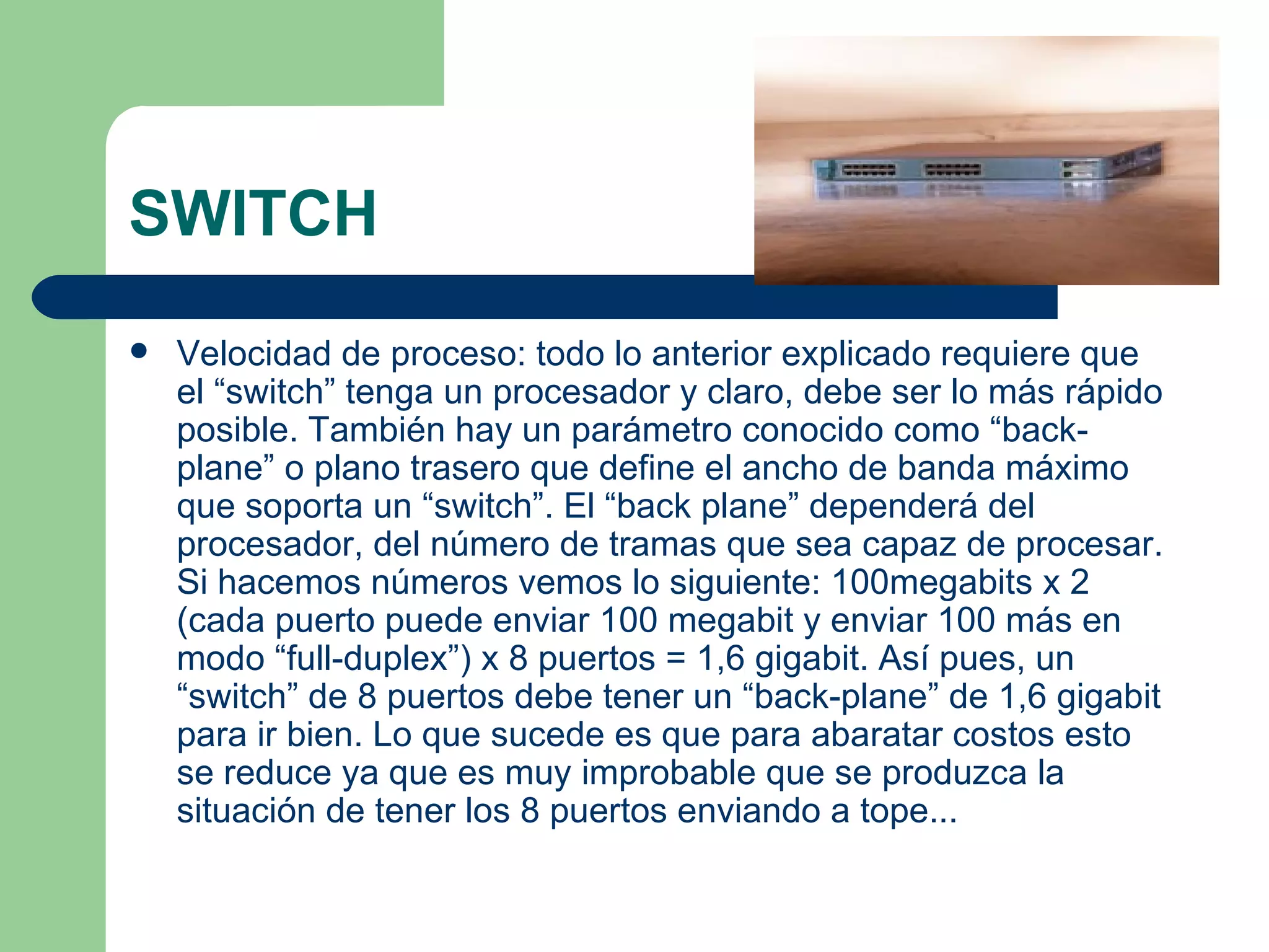 Funcionamiento del switch | PPT