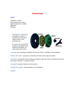 Partes de un Automovil | DOCX