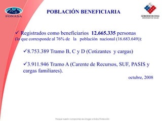 FUNCIONAMIENTO FONASA Y LA PROTECCION SOCIAL CHILE | PPT