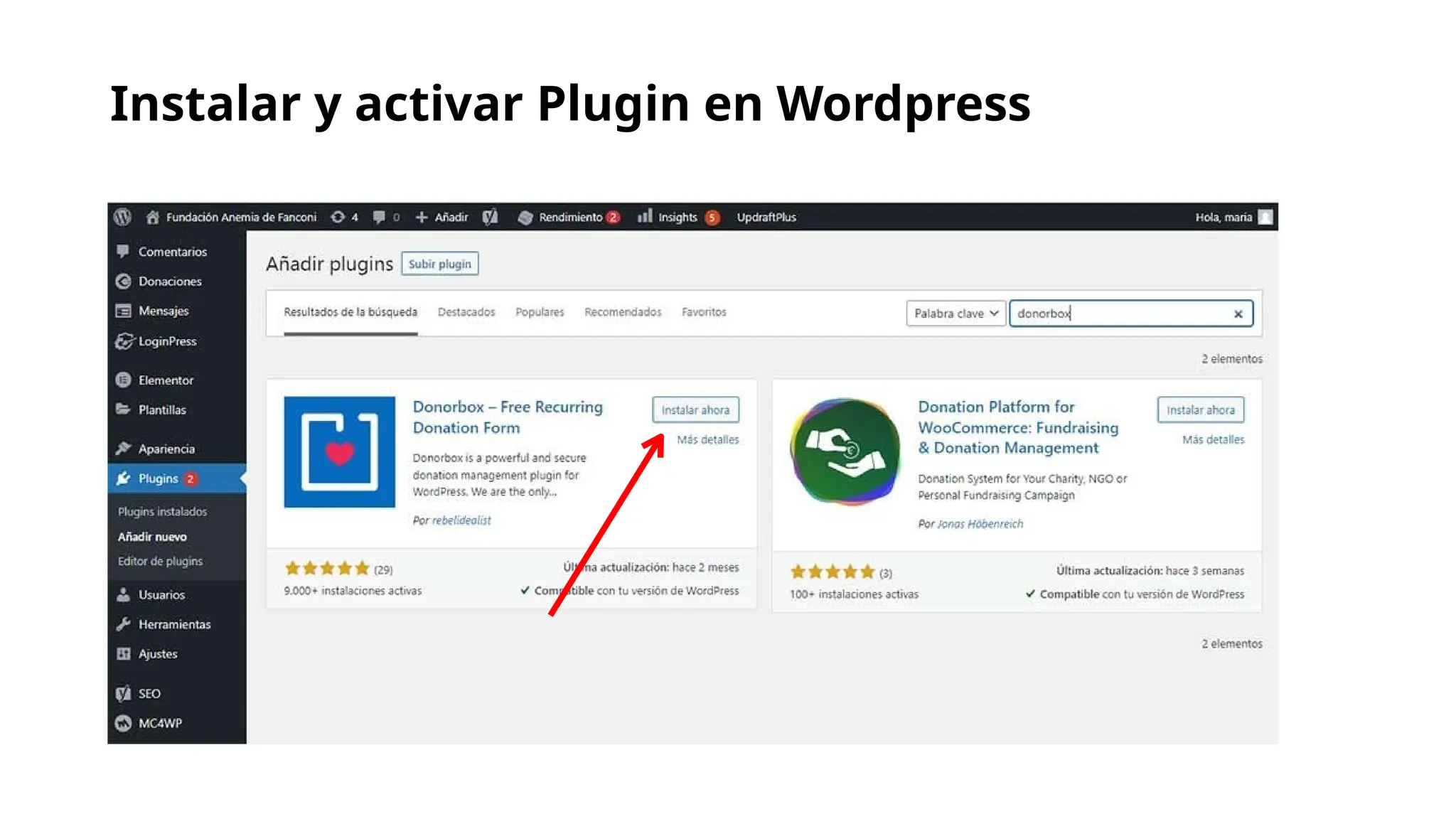 Cómo funciona el plugin de donaciones de Donorbox | PPTX