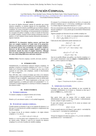 Funcion compleja | DOCX