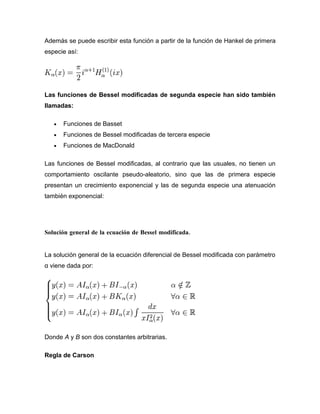 Funcion De Bessel, Regla De Carson Y Modulacion Exponencial | DOC