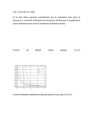 Funcion De Bessel, Regla De Carson Y Modulacion Exponencial | DOC