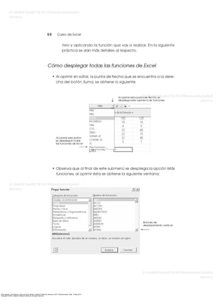 Funciones basicas-de-excel. | PDF