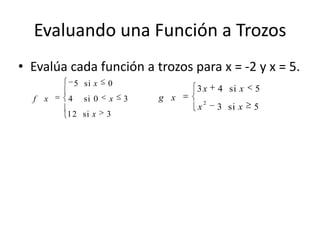 Funciones A Trozos | PPTX