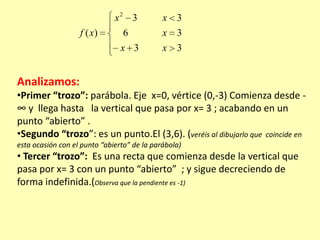 Funciones a trozos | PPTX