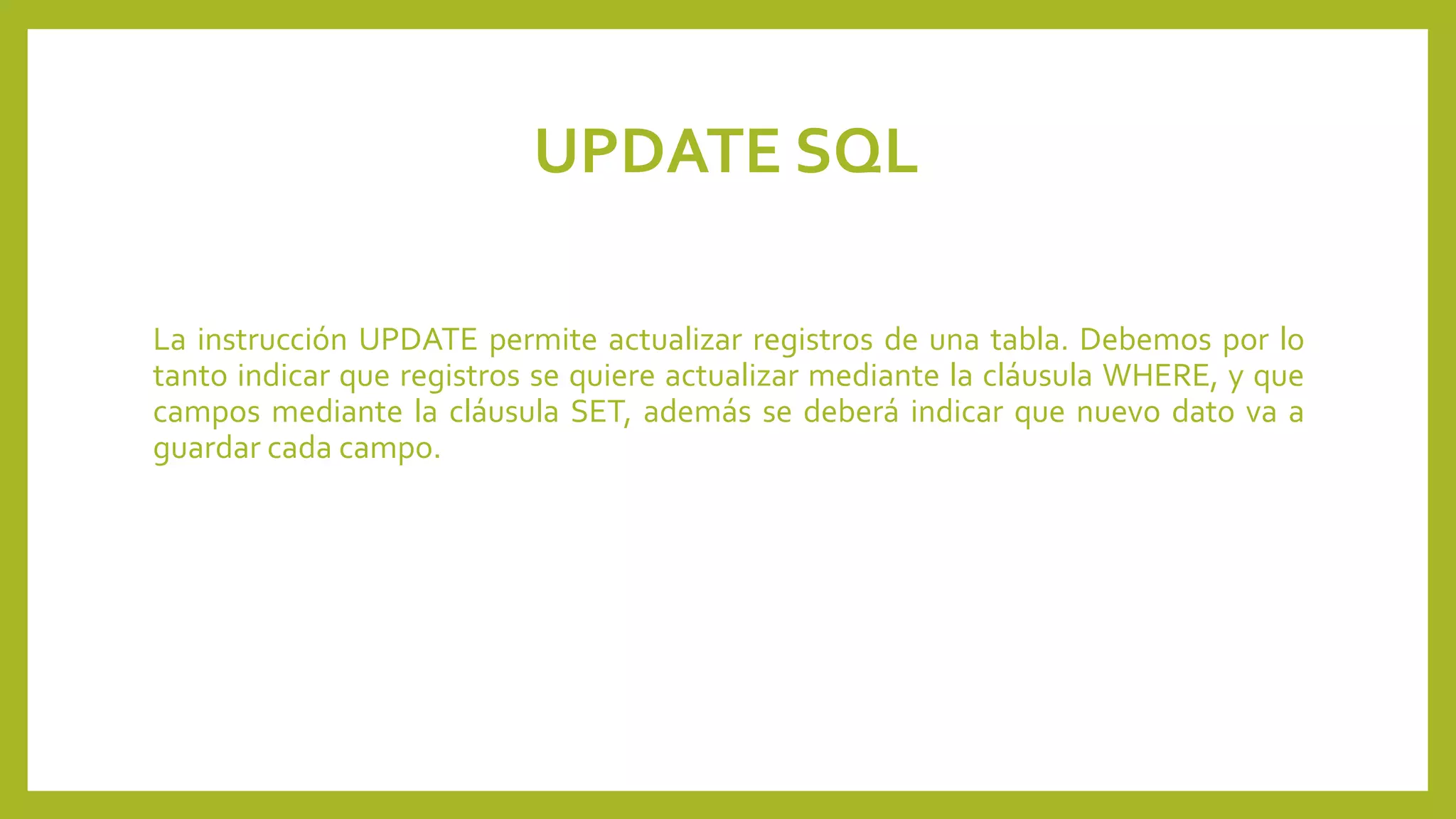 Funciones Basicas SQL | PPTX