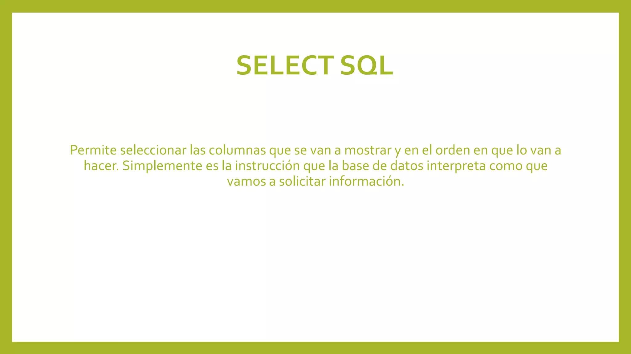 Funciones Basicas SQL | PPTX