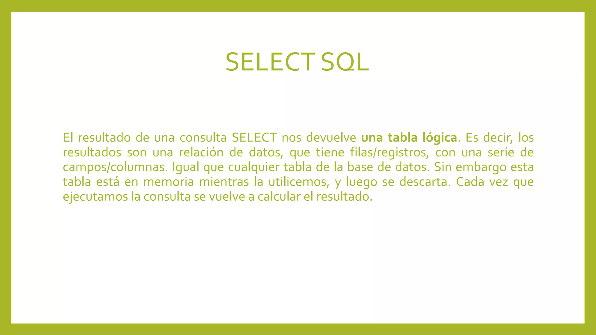 Funciones Basicas SQL | PPTX