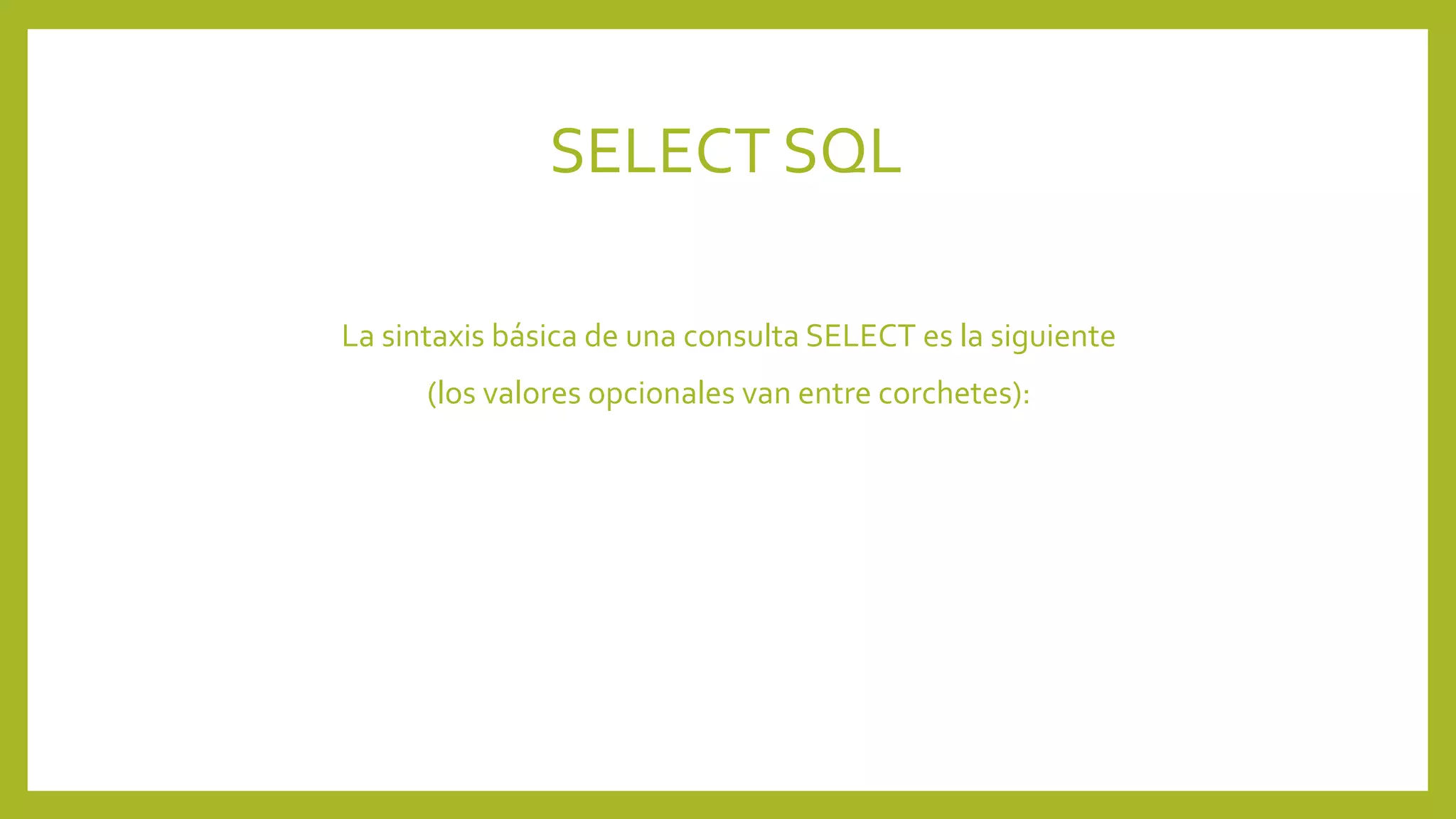 Funciones Basicas SQL | PPTX