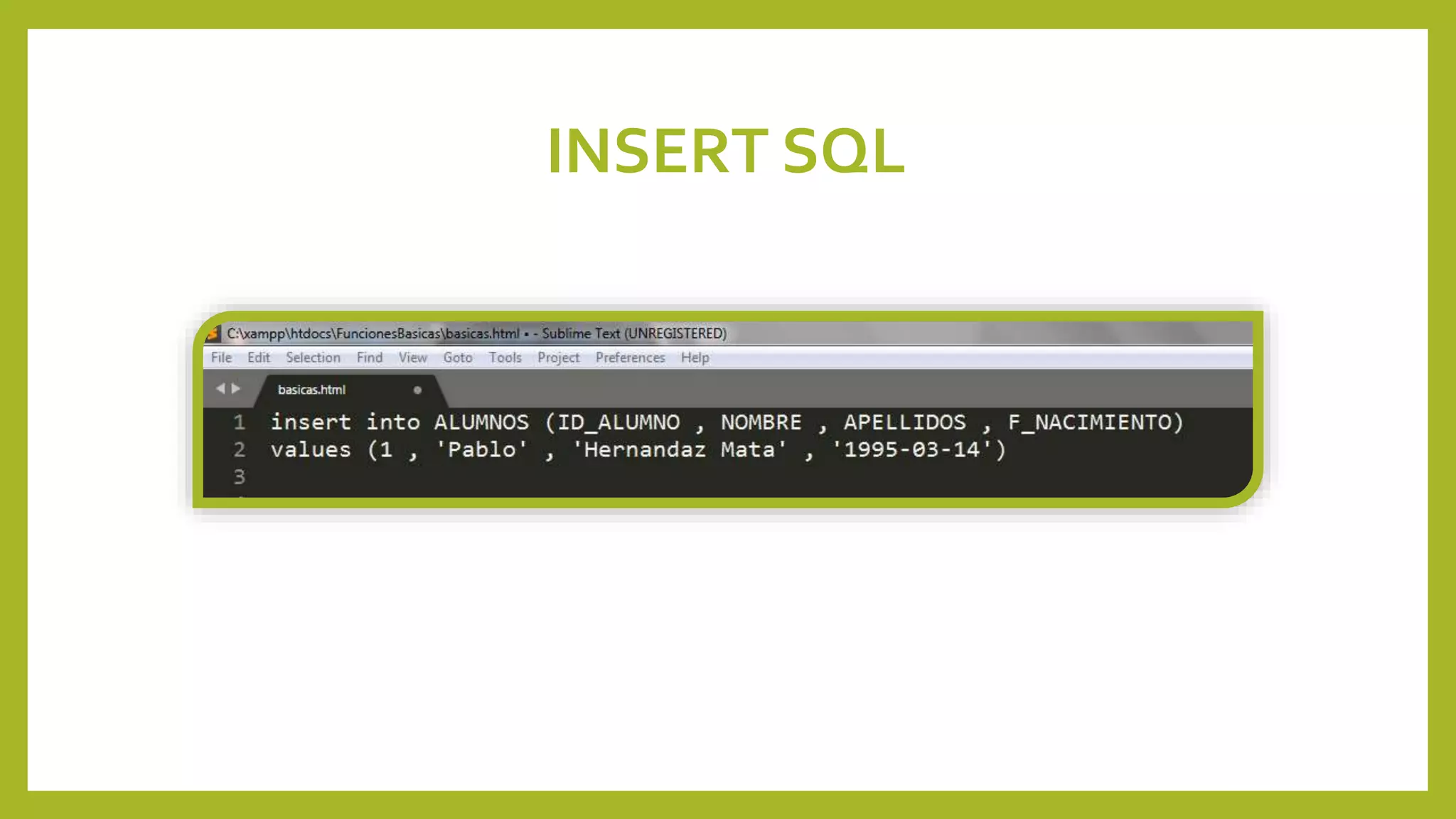 Funciones Basicas SQL | PPTX