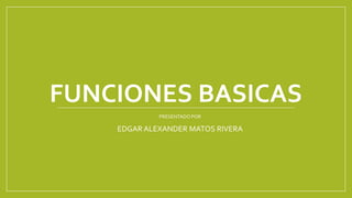 Funciones Basicas SQL | PPTX