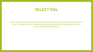 Funciones Basicas SQL | PPTX