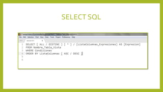 Funciones Basicas SQL | PPTX