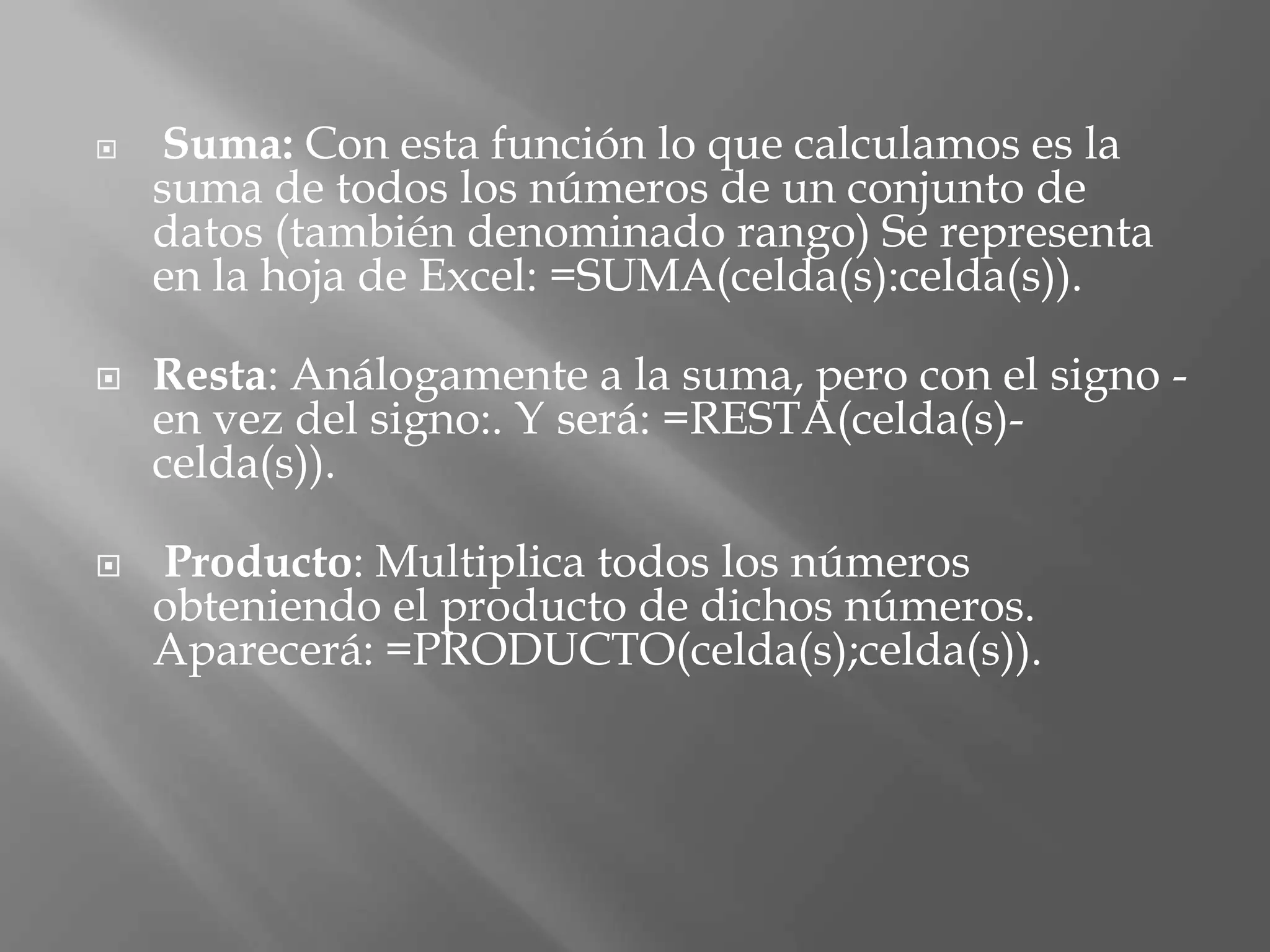 Funciones básicas | PPTX | Computing | Technology & Computing