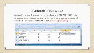 Funciones básicas de excel cefit | PPTX