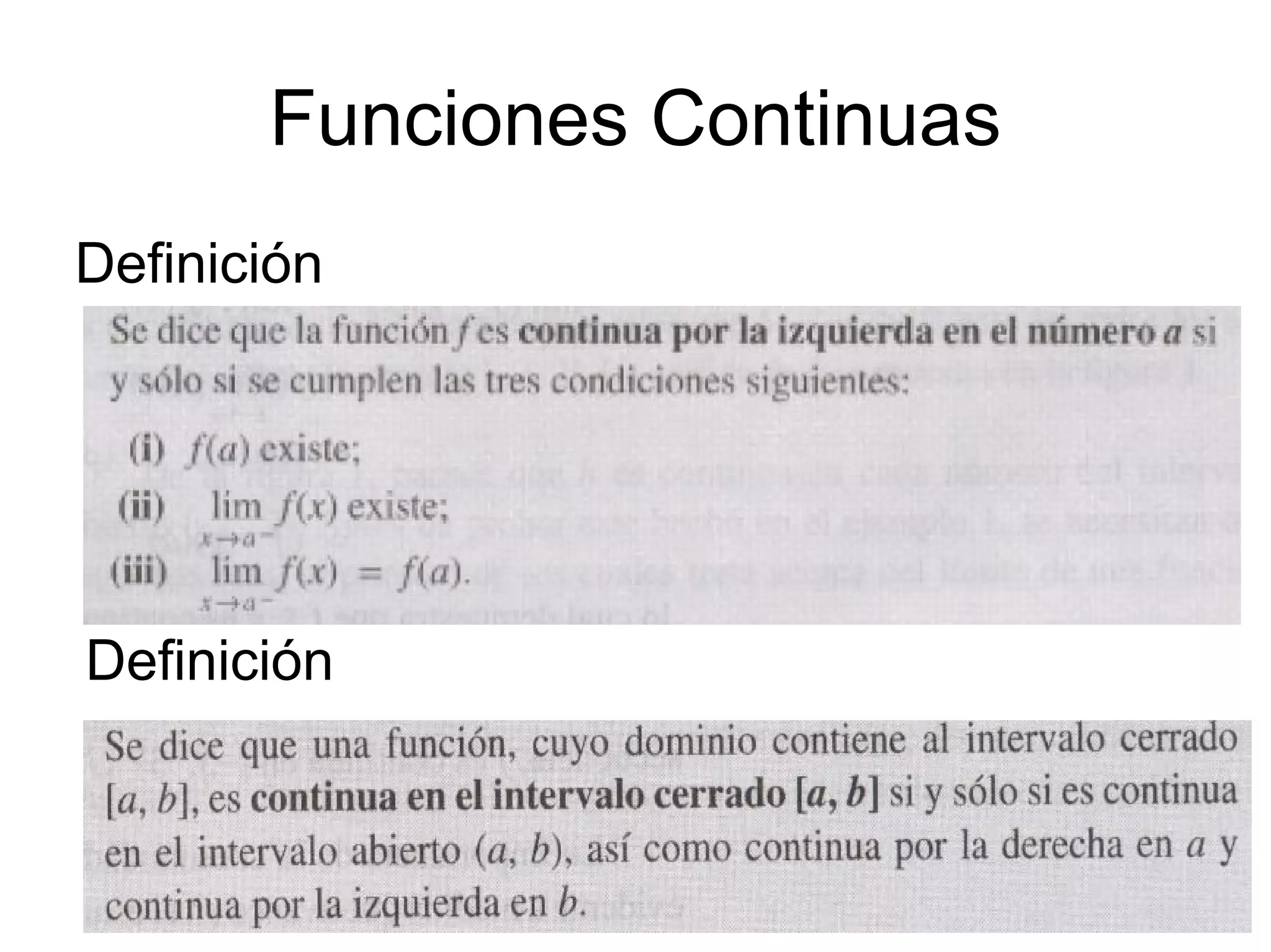 Funciones continuas | PPT