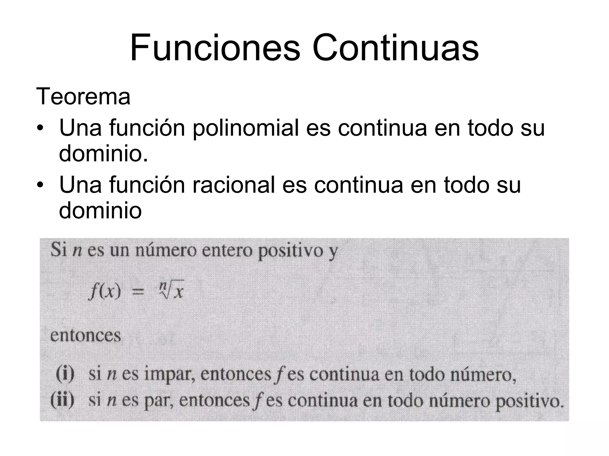 Funciones continuas | PPT