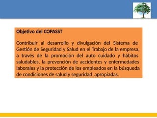 Funciones y responsabilidades Copasst y CCL | PPTX