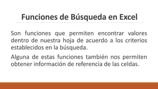 Funciones de busqueda | PPTX