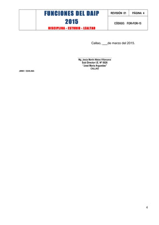 Funciones del daip | DOC