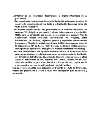 Funciones del daip | DOC