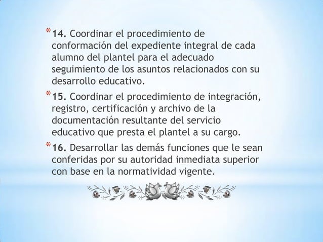 Funciones del director escuela primaria | PPTX