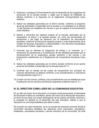 Funciones del director primaria | PDF