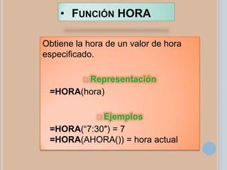 Funciones de tipos fecha y hora | PPTX