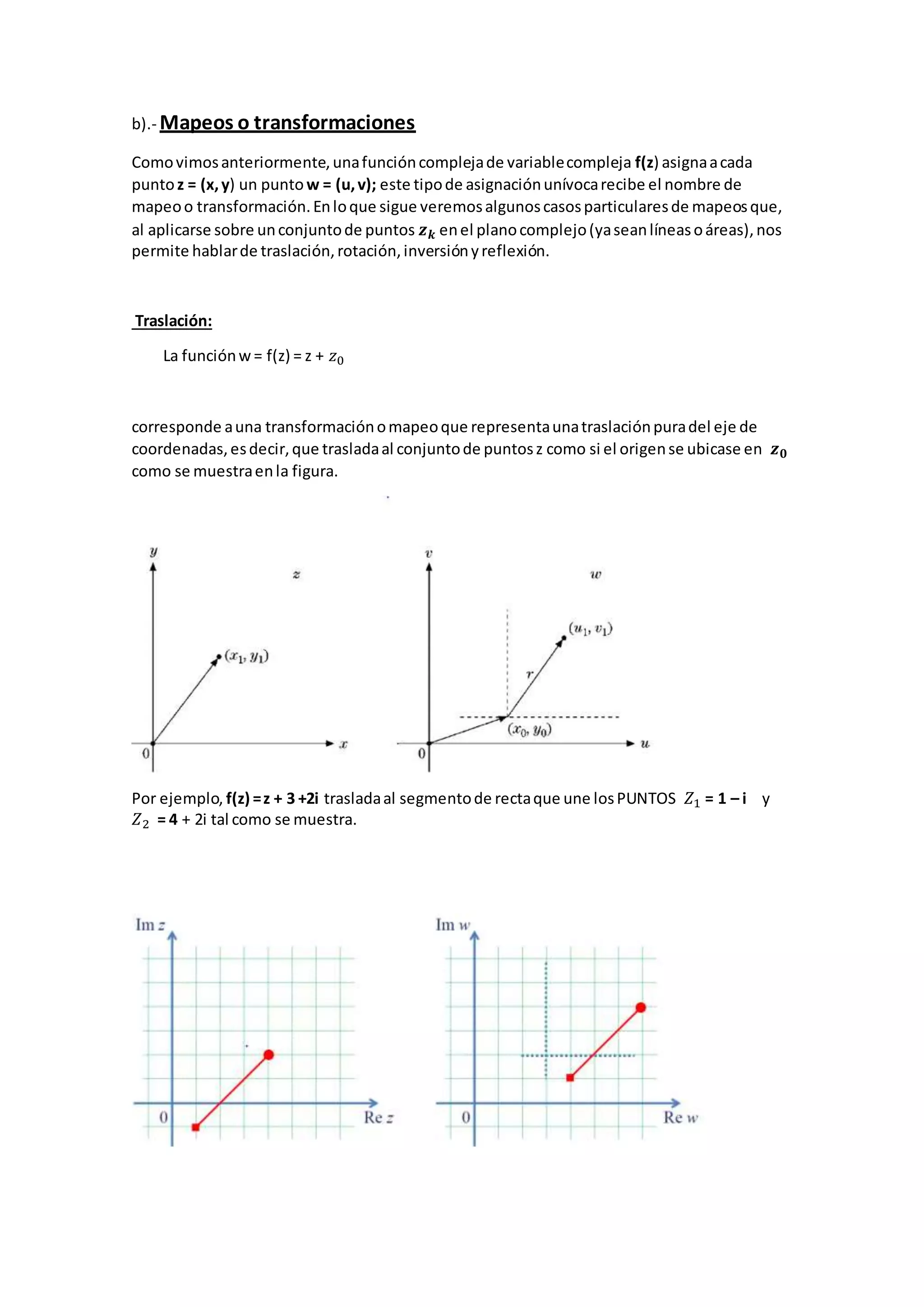 Funciones de variable compleja , definicion | DOCX | Science