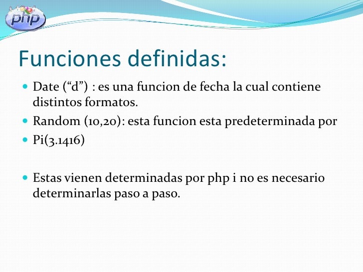 Funciones En Php Funcin En Php Uso De Funciones En