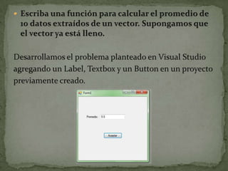 Funciones en visual basic | PPTX