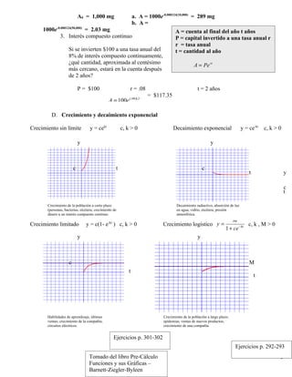 Funciones Exponenciales Y LogaríTmicas | PDF