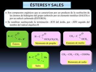 Funciones Orgánicas Recopilación | PPTX