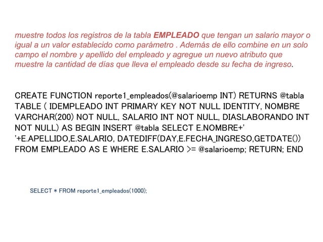 Funciones+sql+server | PPTX