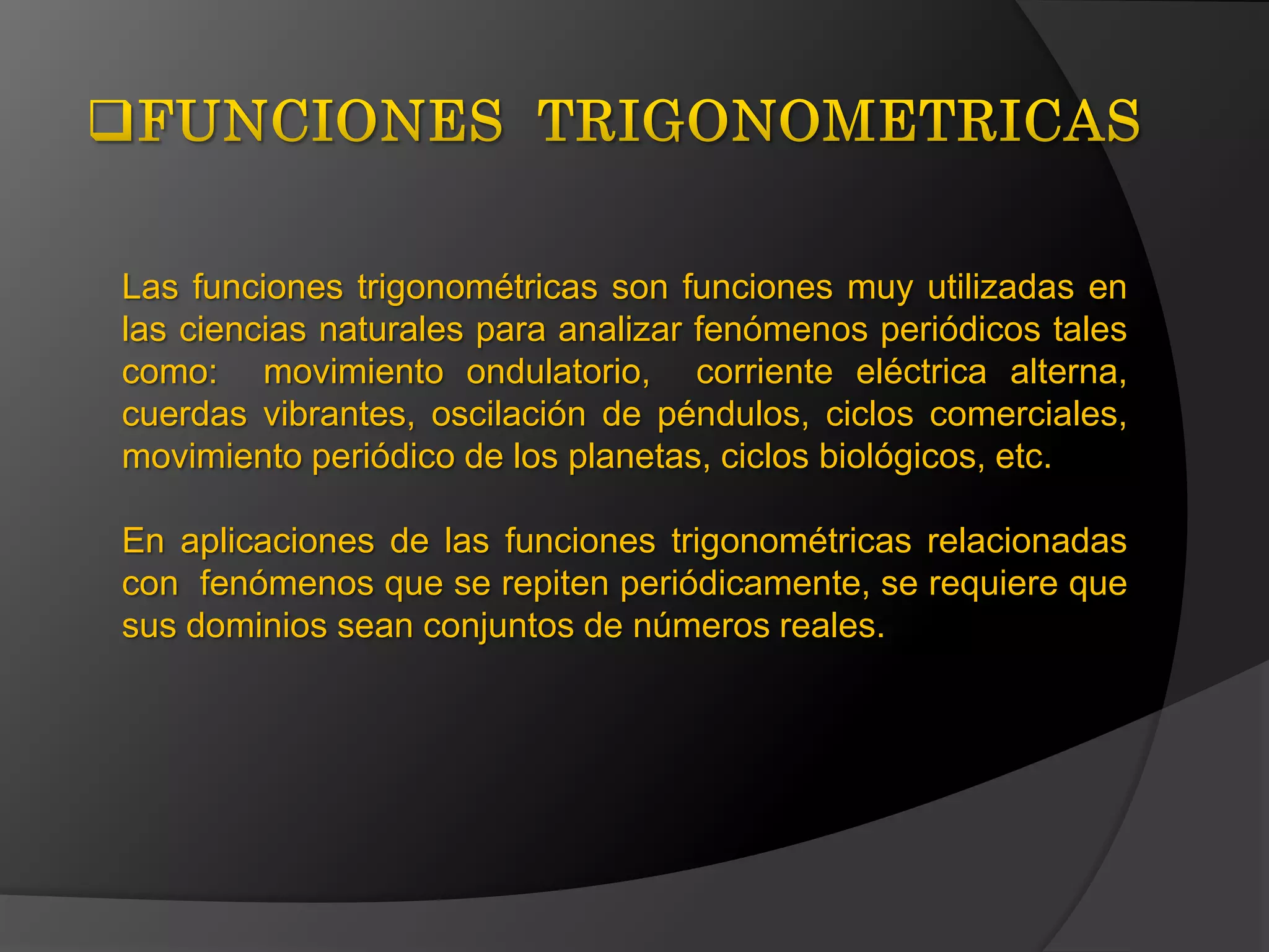 Funciones trigonometricas | PPTX