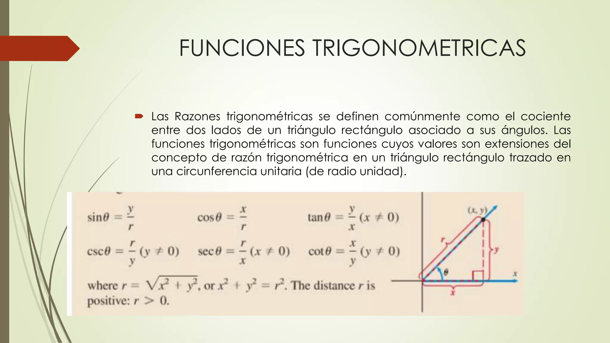 Funciones trigonometricas | PPTX