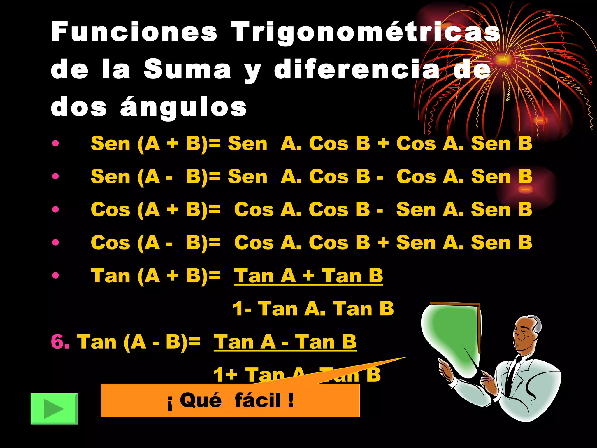 Funciones Trigonometricas De Angulos Compuestos | PPT